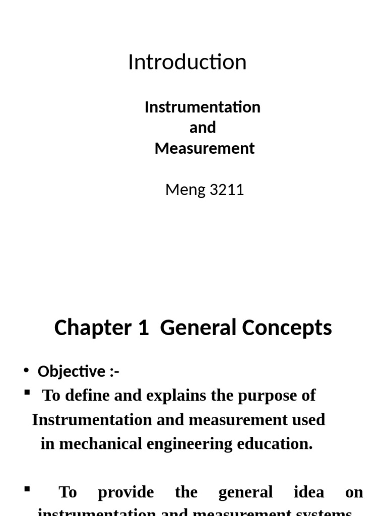 Introduction to instru... | PDF | Measurement | Pressure Measurement