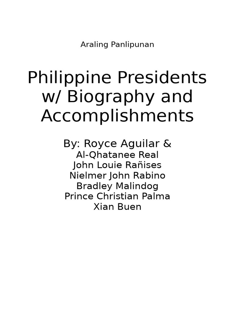 Presidents AP | PDF