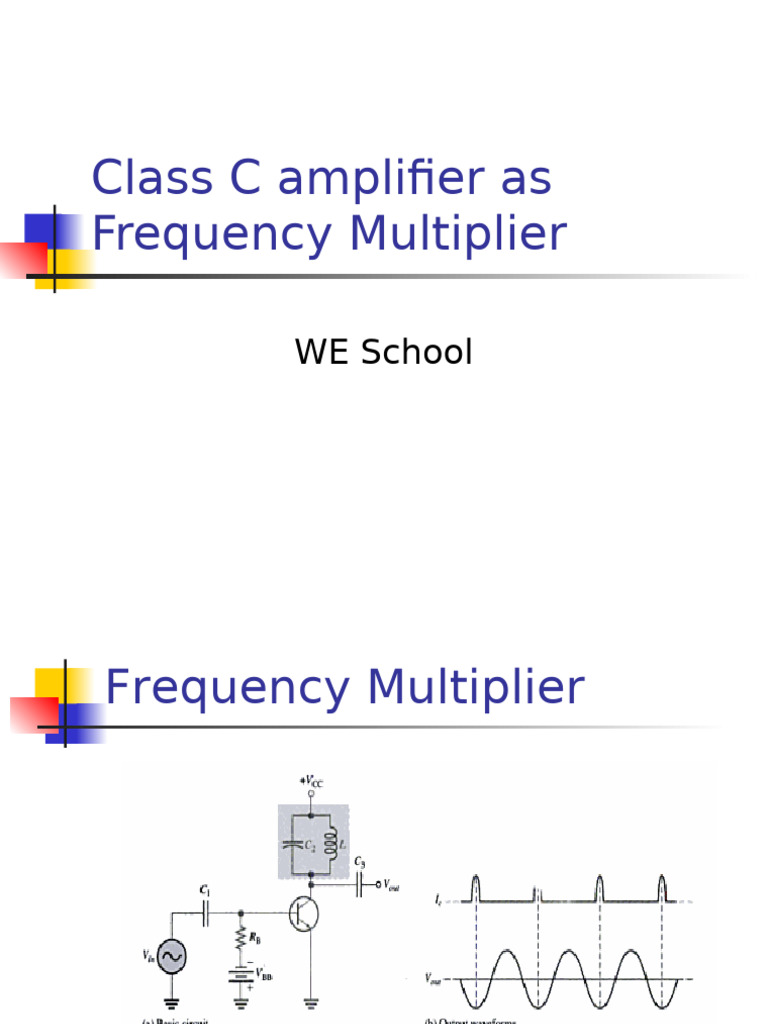 Class C Amplifier As Frequency Multiplier | PDF