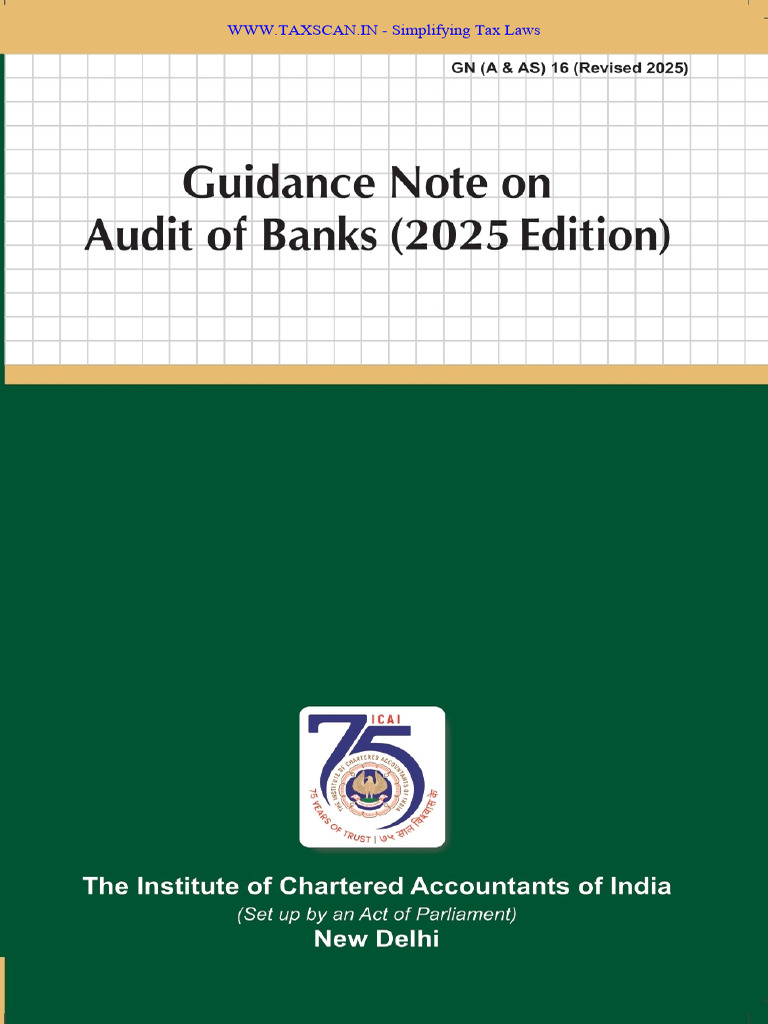 ICAI Releases New Guidance Note On Audit of Banks - Watermark | PDF ...