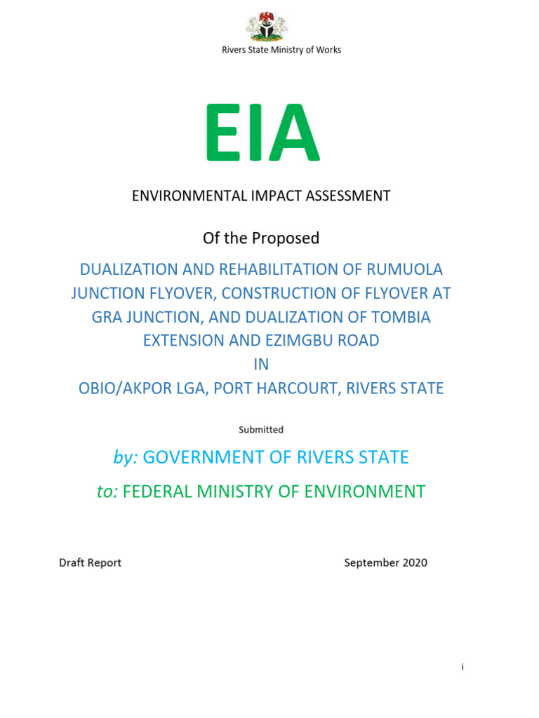 EIA For Road Flyover - Draft | PDF | Environmental Impact Assessment | Soil