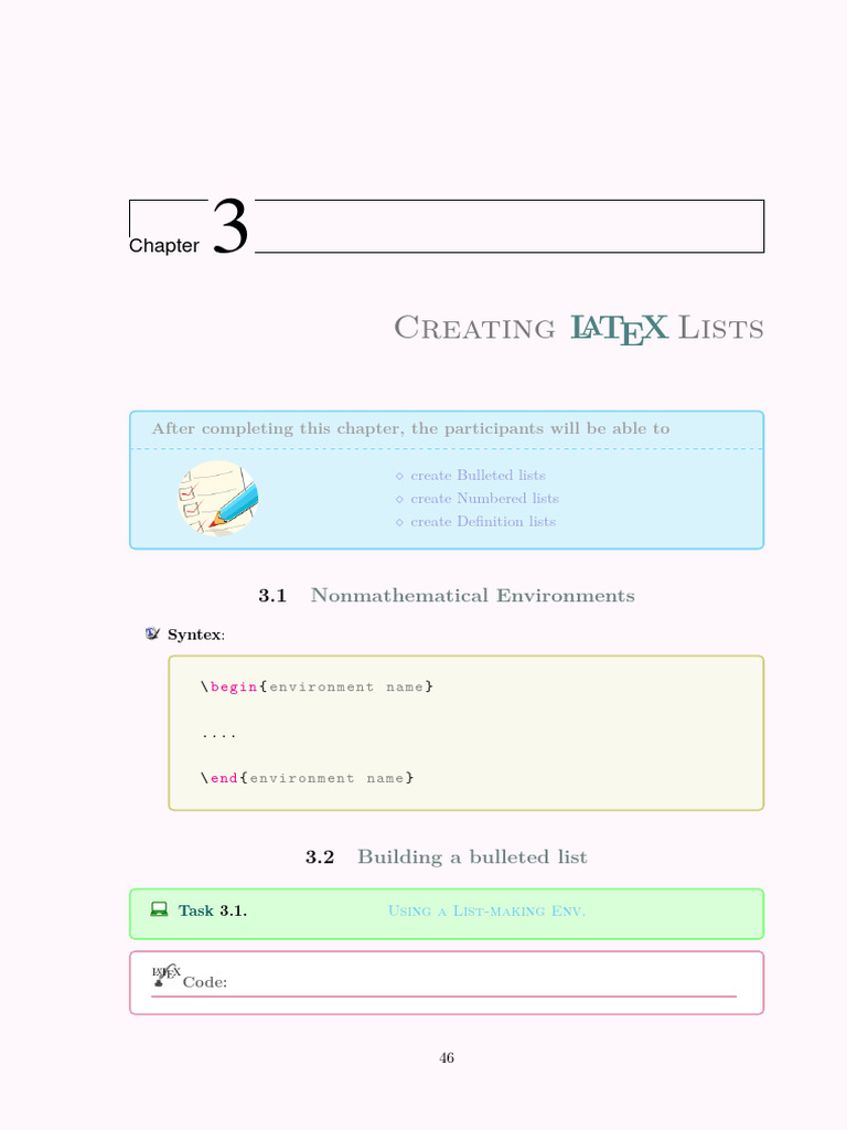Creating LaTeX Lists Guide | PDF | Matrix (Mathematics) | Mathematics