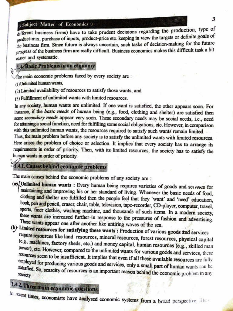 Economics Chapter 2 | PDF