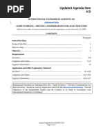 Isa 501 | PDF | Audit | Financial Audit