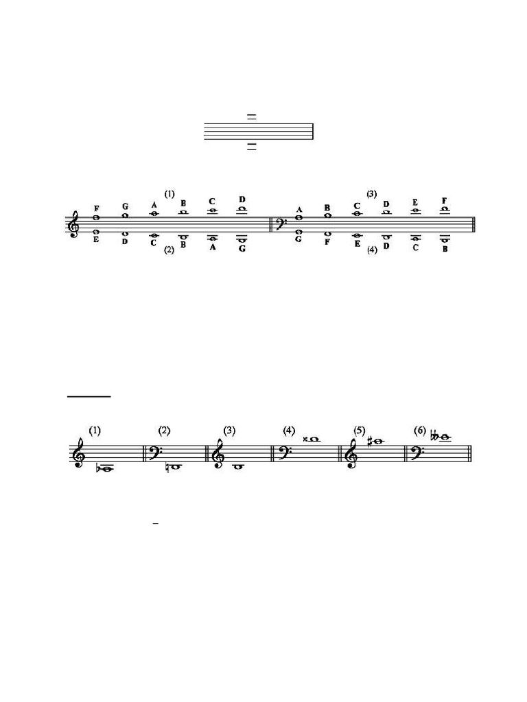 Understanding Leger Lines in Music | PDF