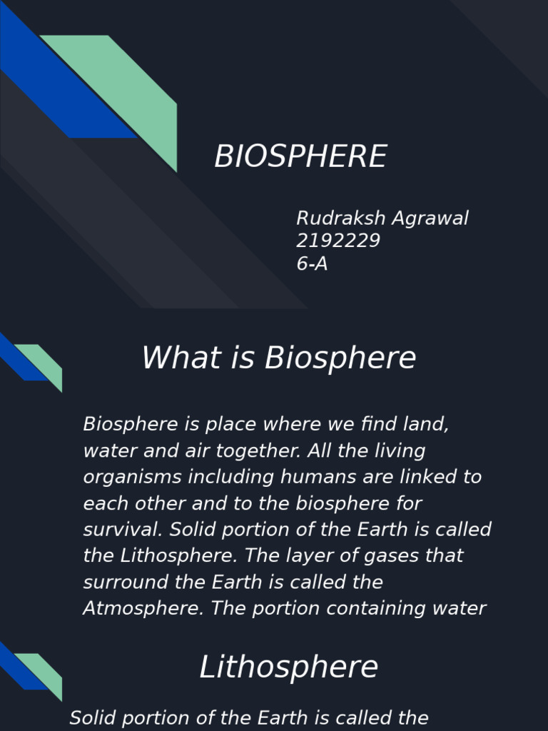 Biosphere | PDF | Earth Sciences | Atmosphere Of Earth