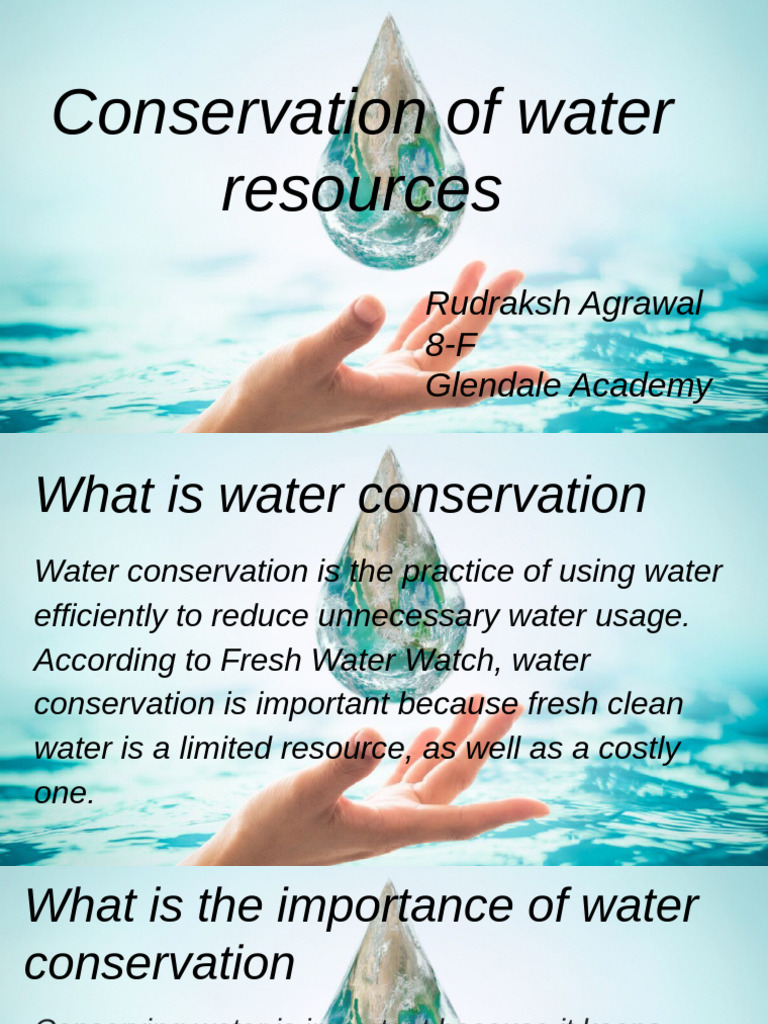 Conservation of Water Resources | PDF