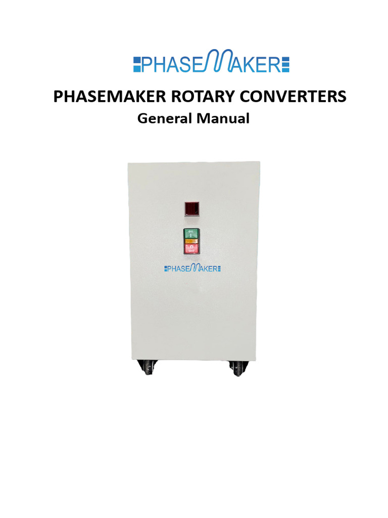 Phase-Maker-Converters-General-Manual (1) | PDF | Electric Power ...