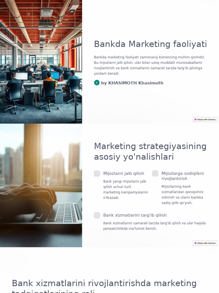 Bankda Marketing Faoliyati | PDF