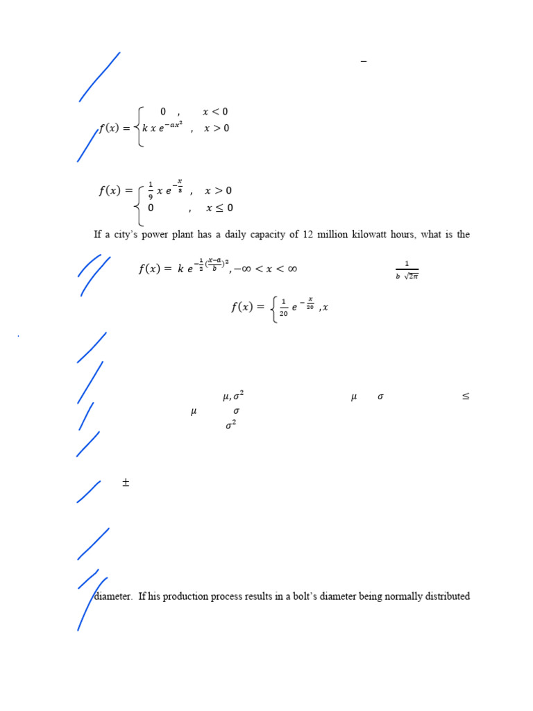 MA 2012E-Tutorial Sheet 2 | PDF | Probability Distribution | Probability Density Function