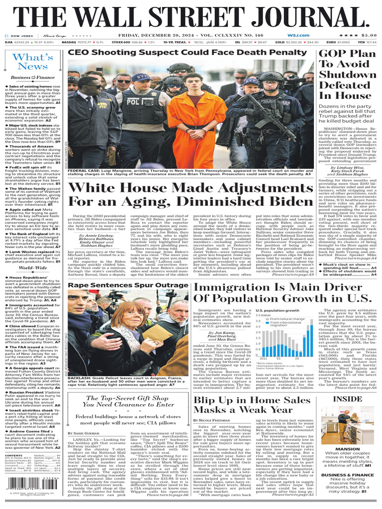 WSJ 2024-12-20【外刊订阅Train1580】 | PDF