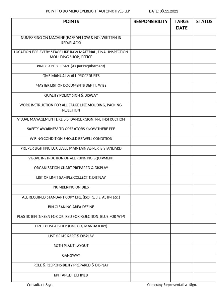 point to do basic - | PDF