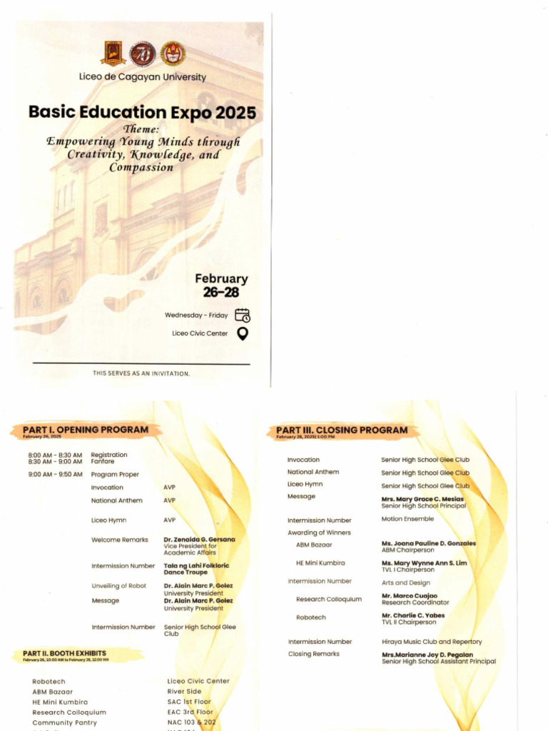 EXPO Program | PDF