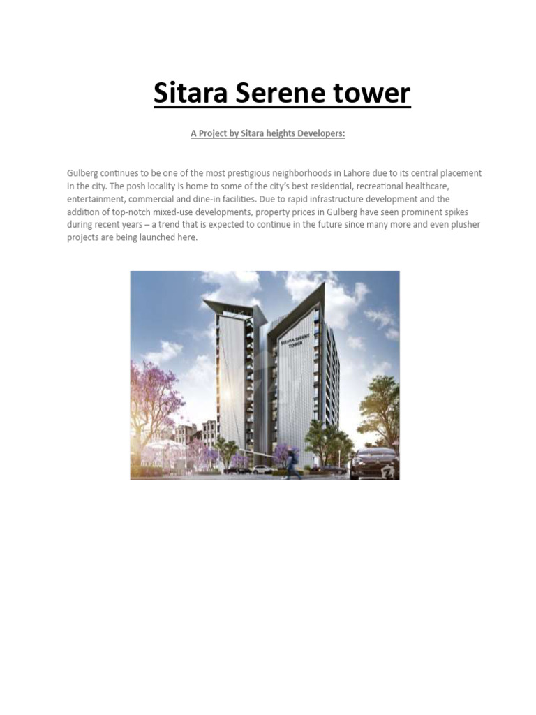 Sitara Serene RC | PDF