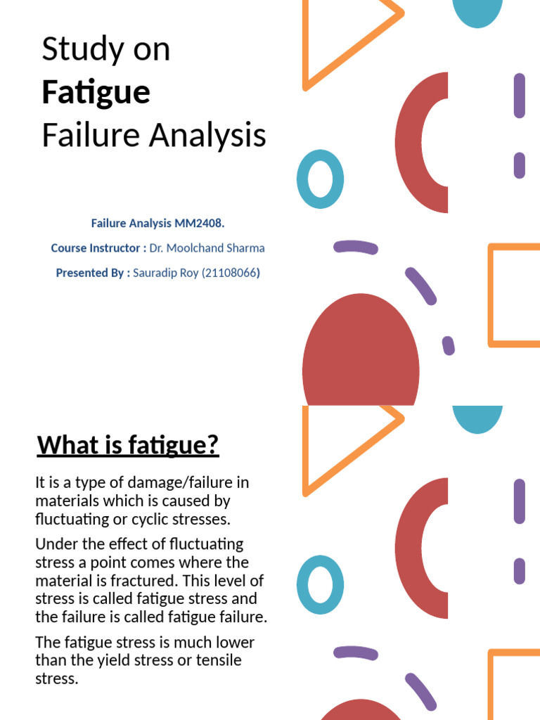 Sauradip Fatigue | PDF | Fracture | Fatigue (Material)