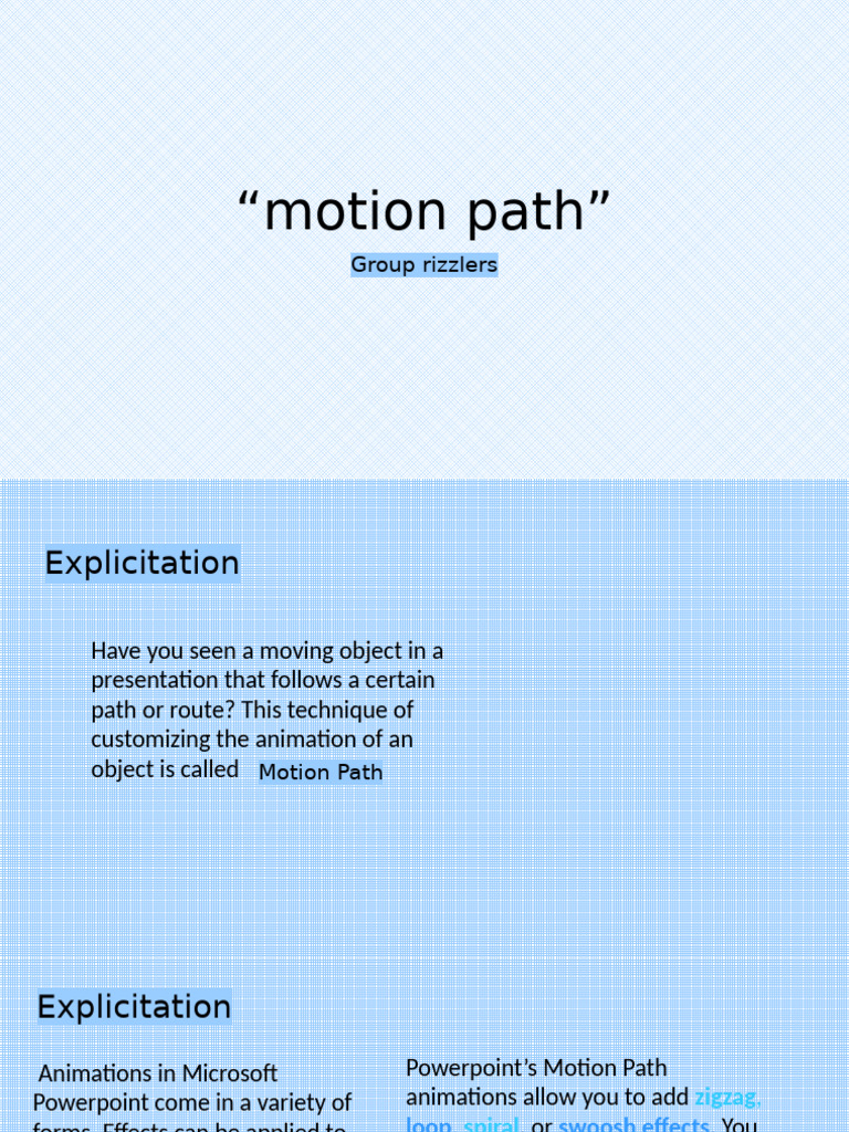 PowerPoint Motion Path Guide | PDF