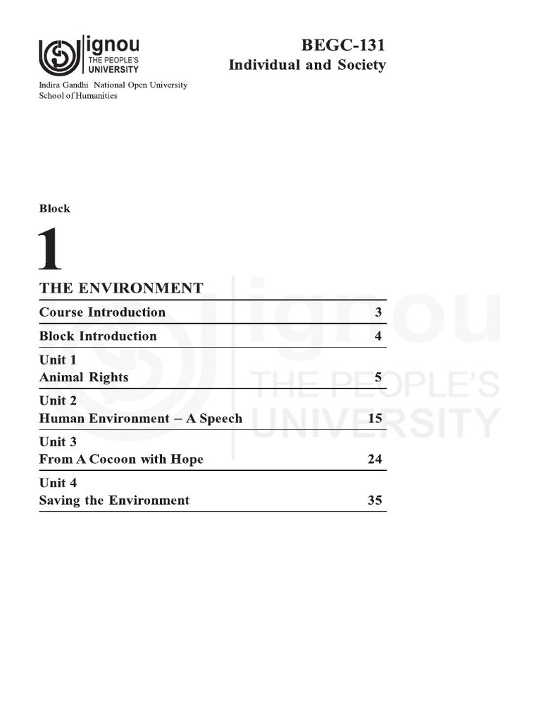 Individual and Society Begc-131 | PDF | Grammatical Number | Plural