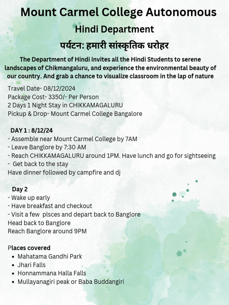 Study Tour Brochure | PDF