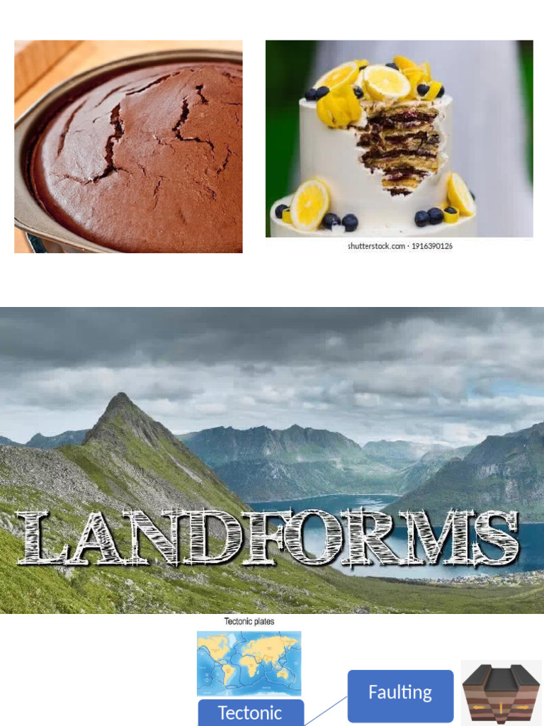 Landforms of The Earth | PDF | Mountains | Plateau