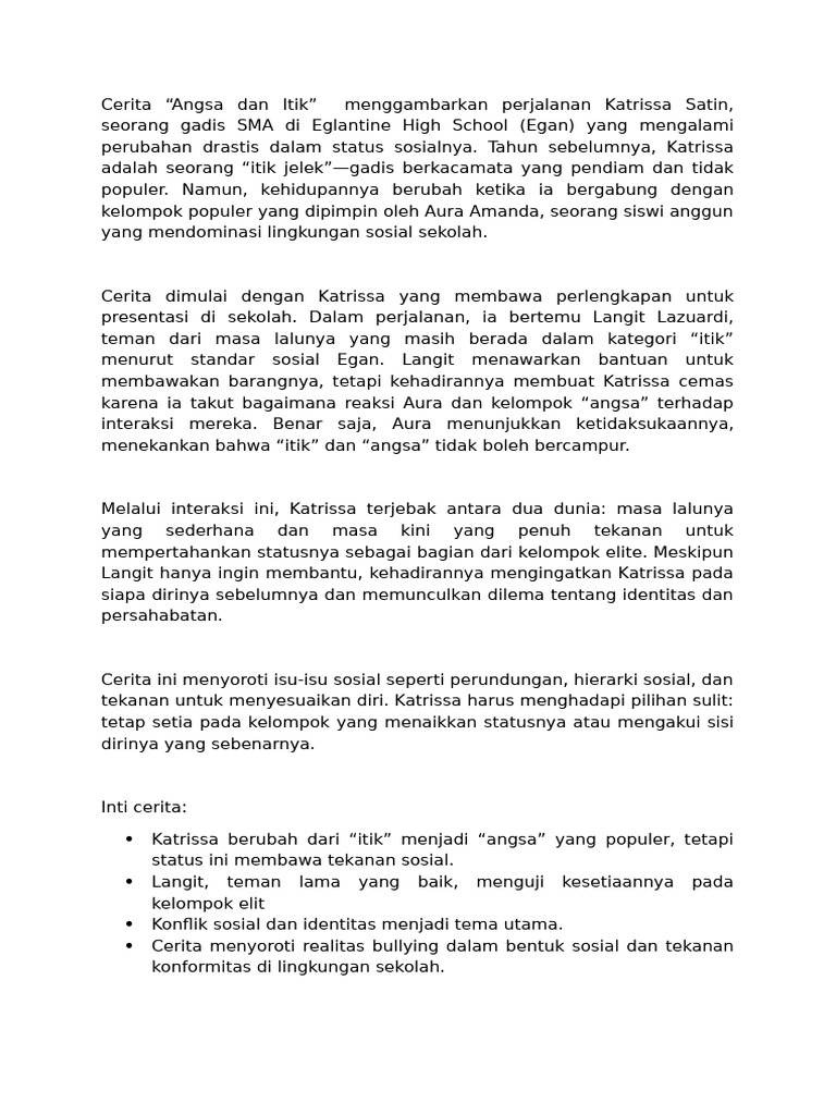 Dilema Sosial dalam "Angsa dan Itik" | PDF