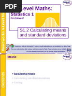 Calculate Mean, Median, Mode & Stdev On Minitabb | PDF