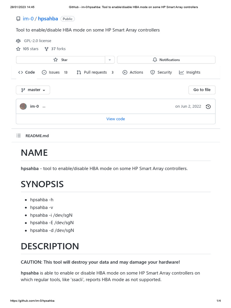 Tool To Enable - Disable HBA Mode On Some HP Smart Array Controllers ...