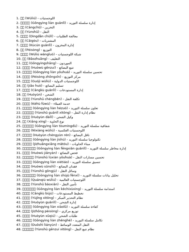 Chinese Vocabs | PDF