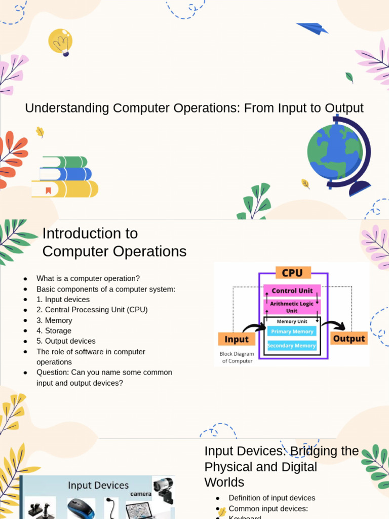 #5 Computer Operations | PDF | Computer Data Storage | Central Processing Unit