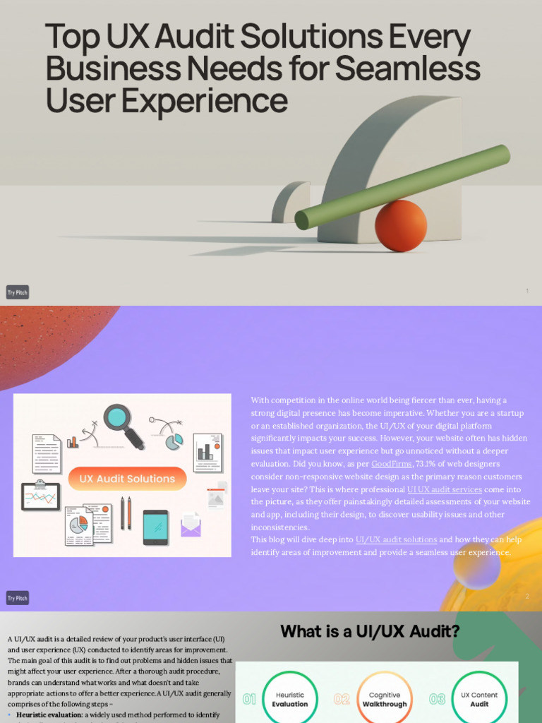 Essential UX Audit Solutions | PDF | Usability | User Interface