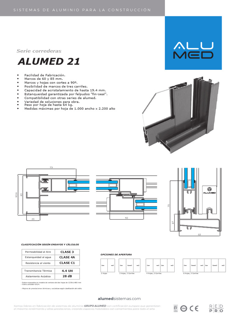 Ficha Tecnica Alumed 21 ALUMED | PDF