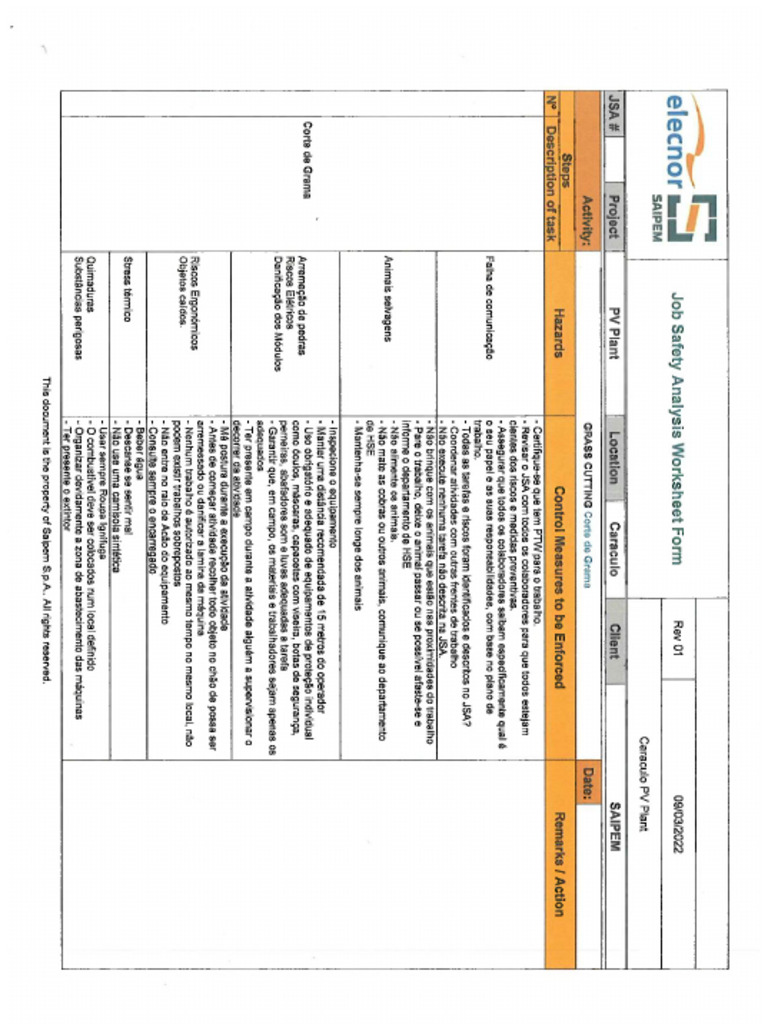 Jsa Grass Cutting | PDF