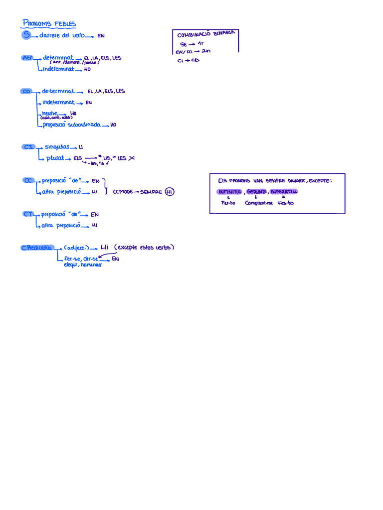 Pronoms Febles | PDF