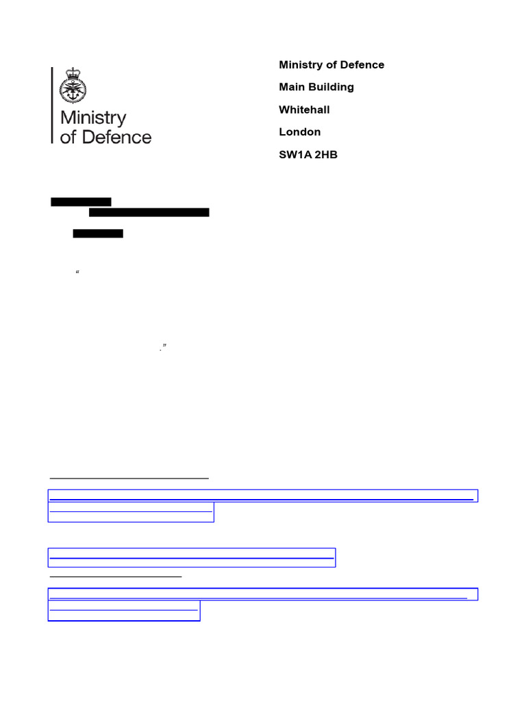 Ministry of Defence Main Building Whitehall London Sw1A 2Hb | PDF ...