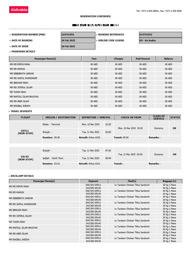Jed 10-03-2025 10 Pax | PDF | Civil Aviation | Aircraft