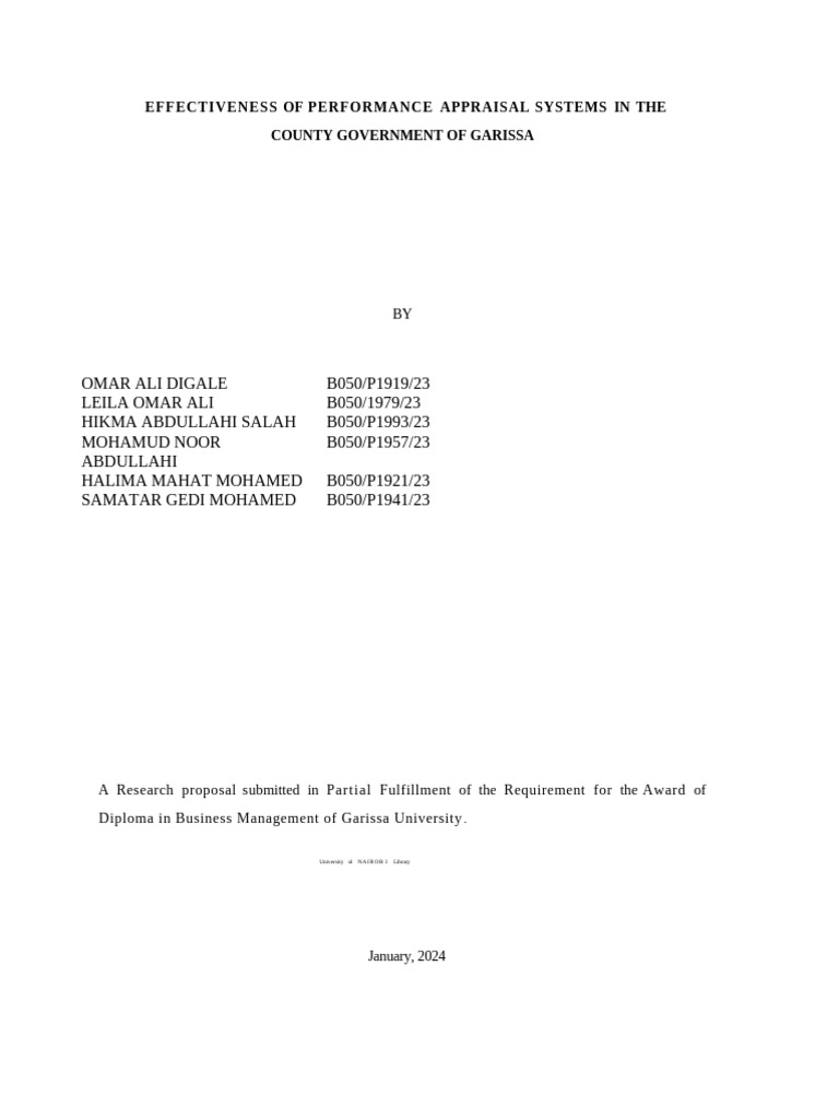 Factors Influencing Effectiveness of Performance Appraisal Systems in Non Governmental ...