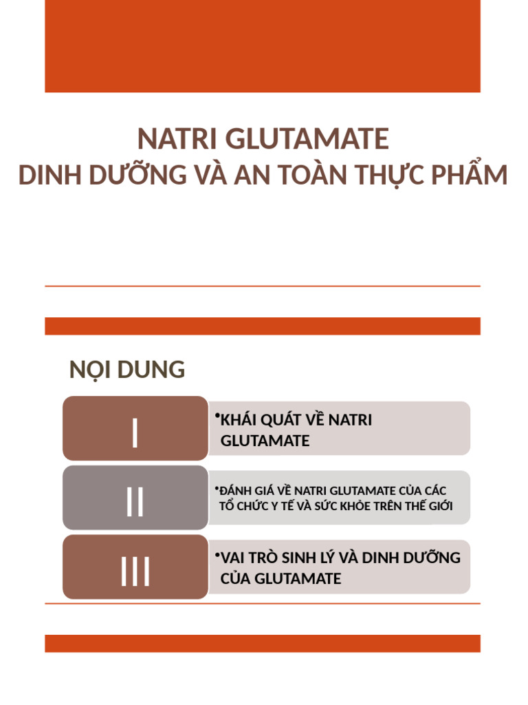 Natri glutamate_Dinh dưỡng và an toàn thực phẩm | PDF
