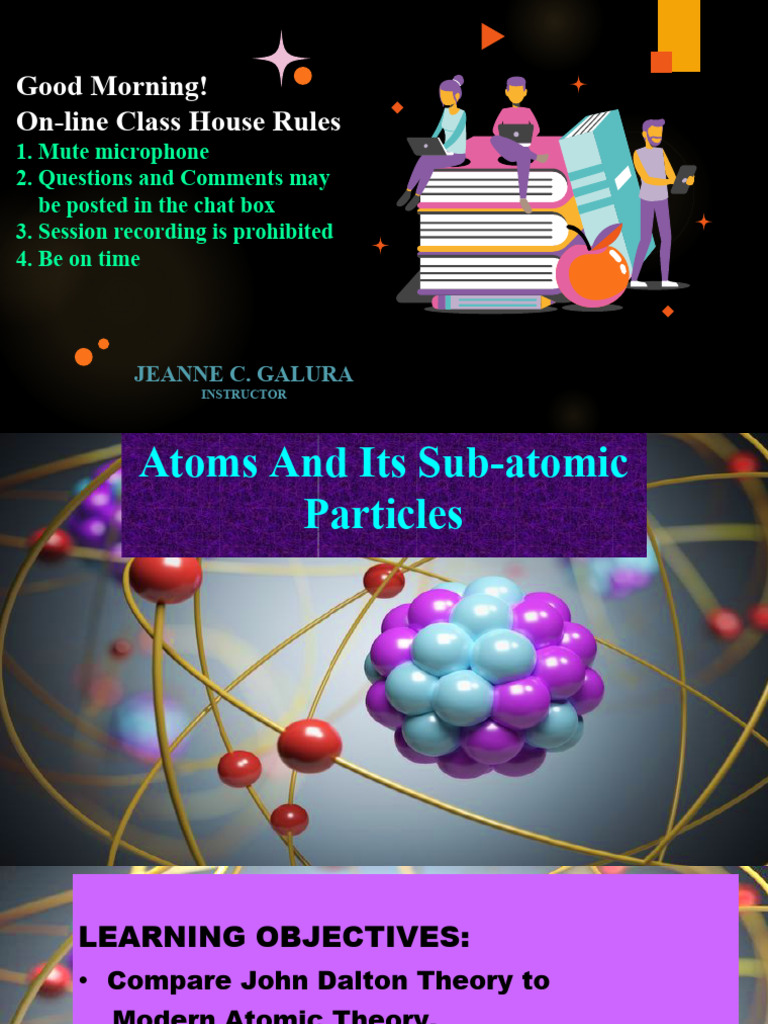 Module 5 Atoms and Its Sub - Atomic Particles | PDF | Proton | Atomic ...