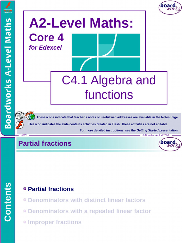 C4.1 Algebra and Functions | PDF | Factorization | Mathematical Analysis
