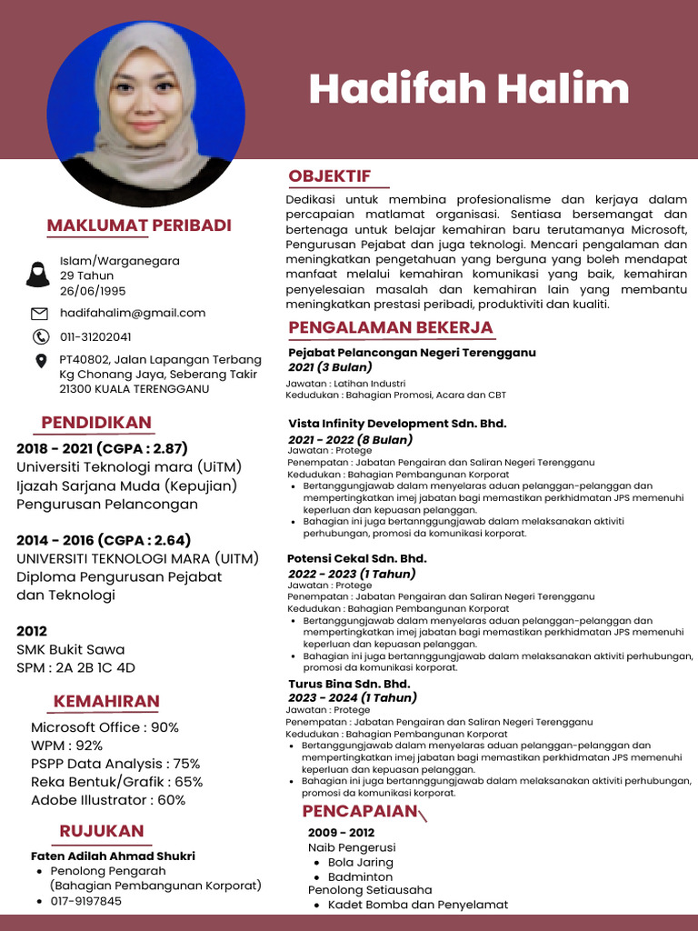 Resume Hadifah Halim | PDF