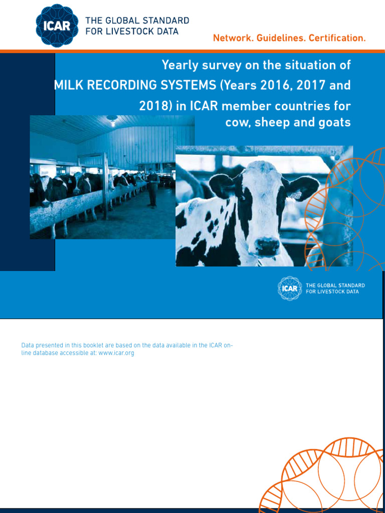Survey On Milk Recording Systems in Cows Sheep and Goats 2016 2017 and ...