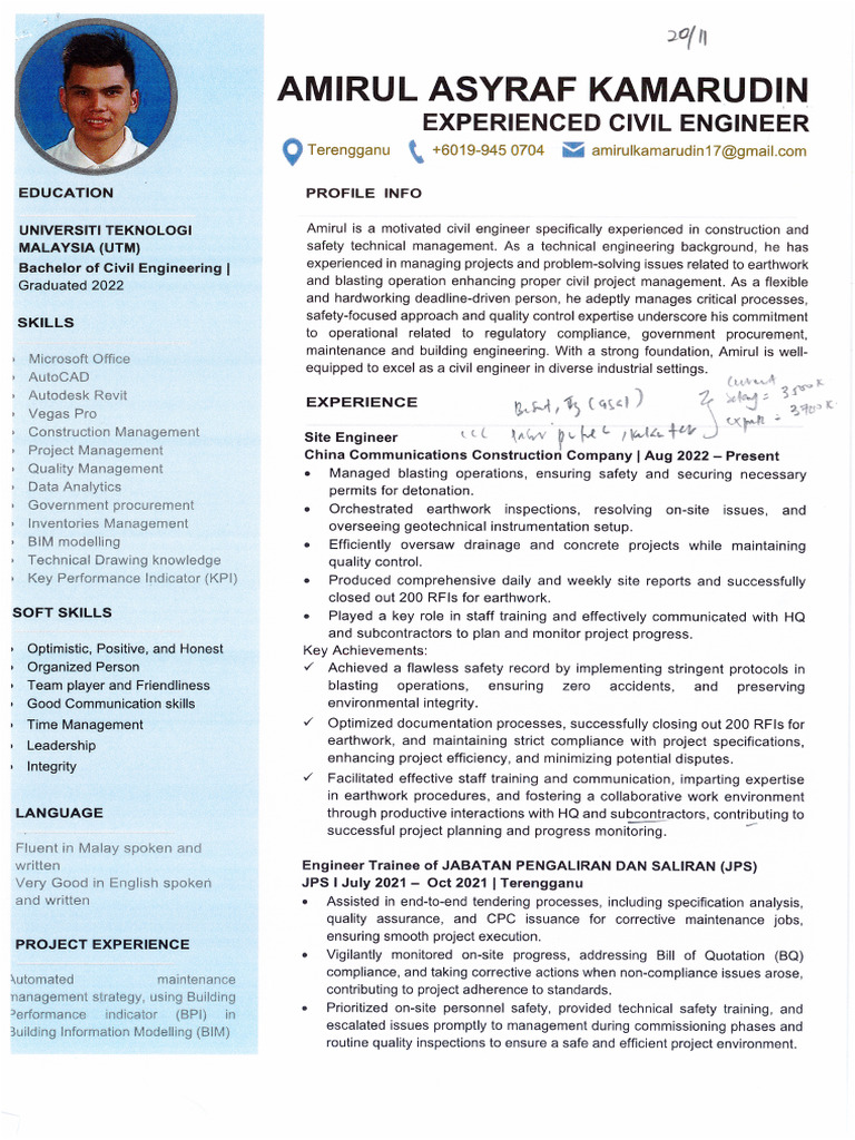Resume Amirul Asyraf | PDF