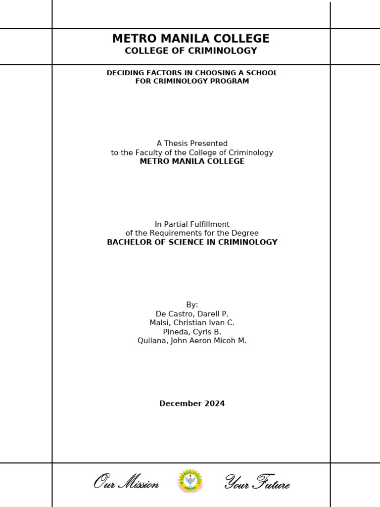 De Castro FinalManuscript | PDF | Cost Of Living | Criminology