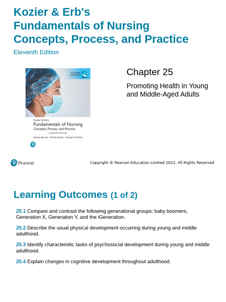 Funda Lec Chapter 25 Promoting Health in Young and Middle Aged Adults ...