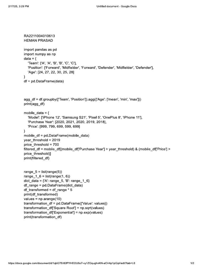 Data Science Task | PDF