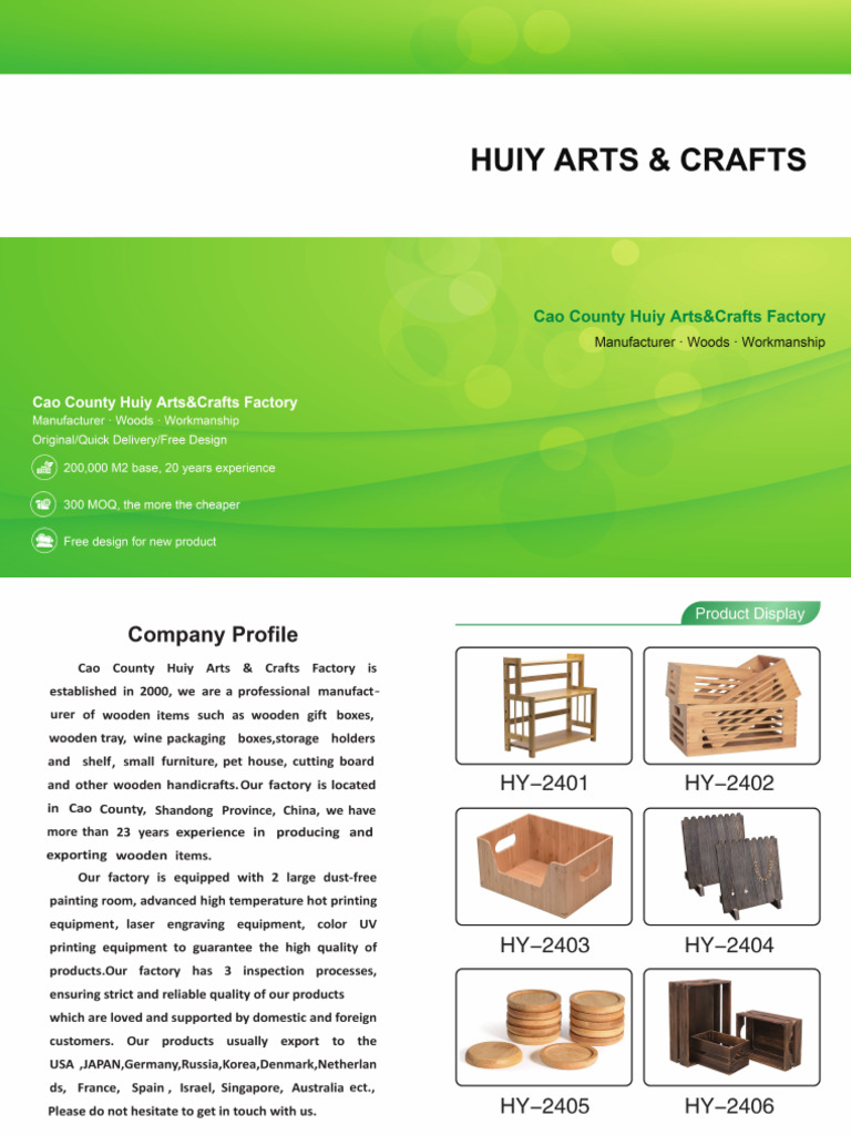 Catalogue of Wood Product From Liam | PDF