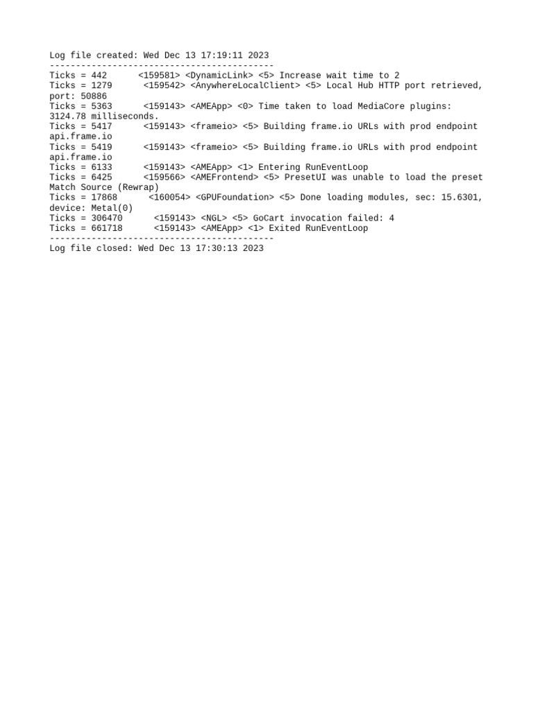Adobe Media Encoder Log-Last | PDF