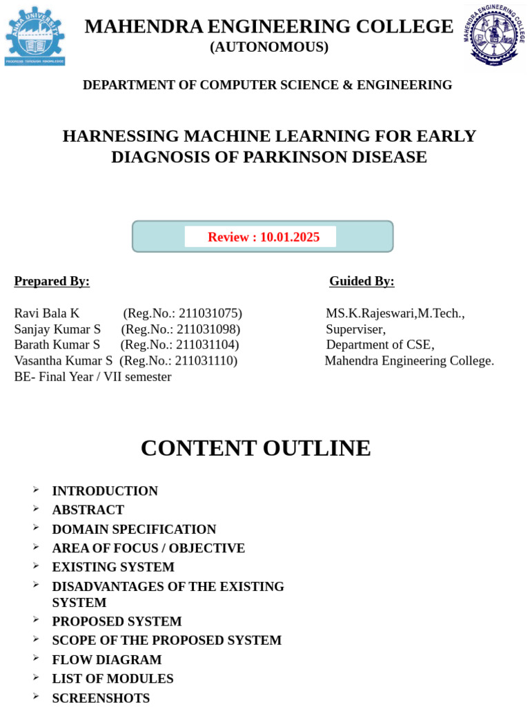 HARNESSING_MACHINE_LEARNING_FOR_EARLY_DIAGNOSIS_OF_PARKINSON_DISEASE ...