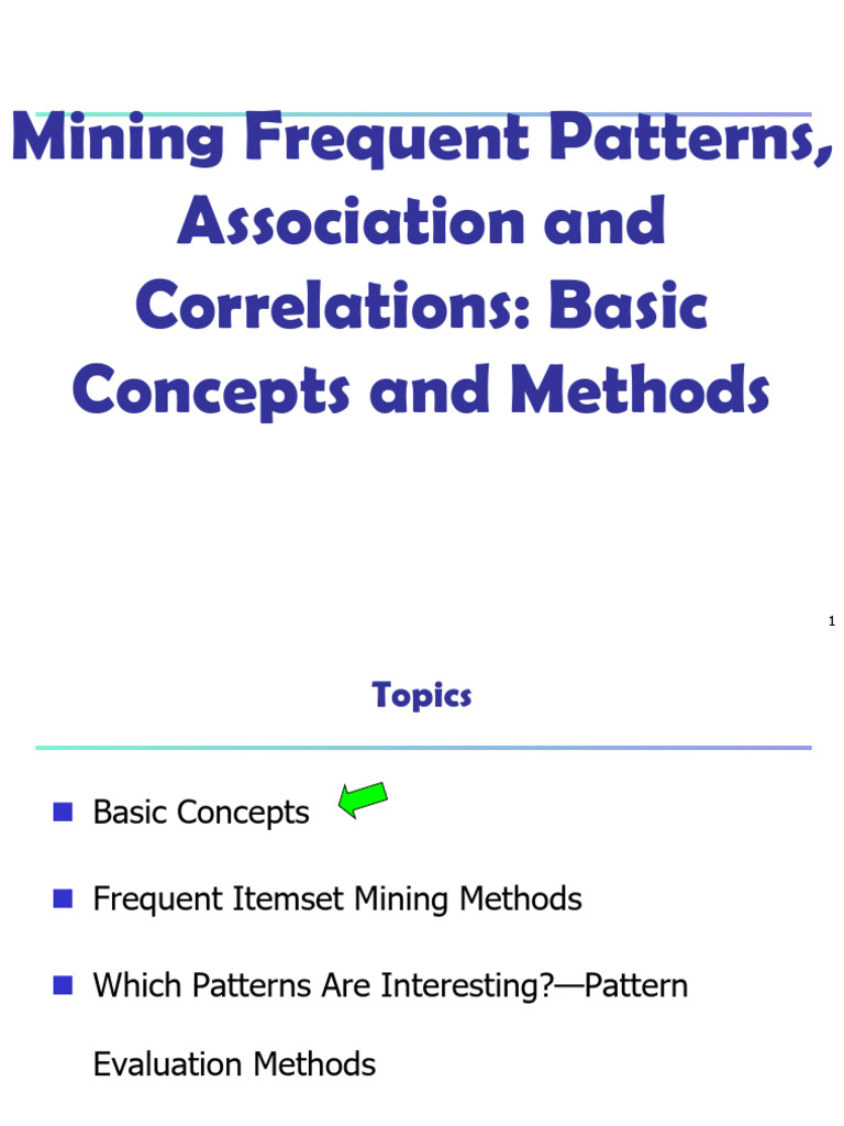 Chap 4-Mining Frequent Patterns, Association-Lecture 6-2 | PDF ...