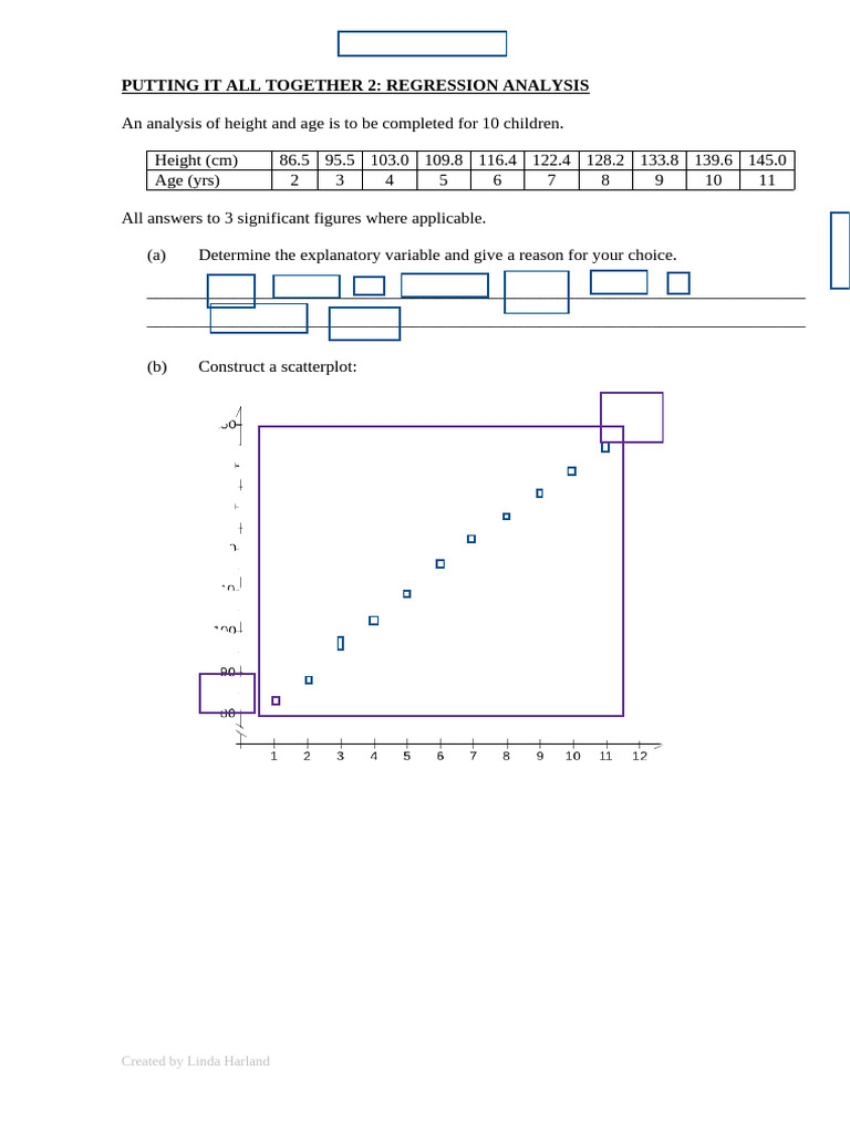 Putting It All Together 2 Solutions-1 | PDF | Linear Regression | Least Squares