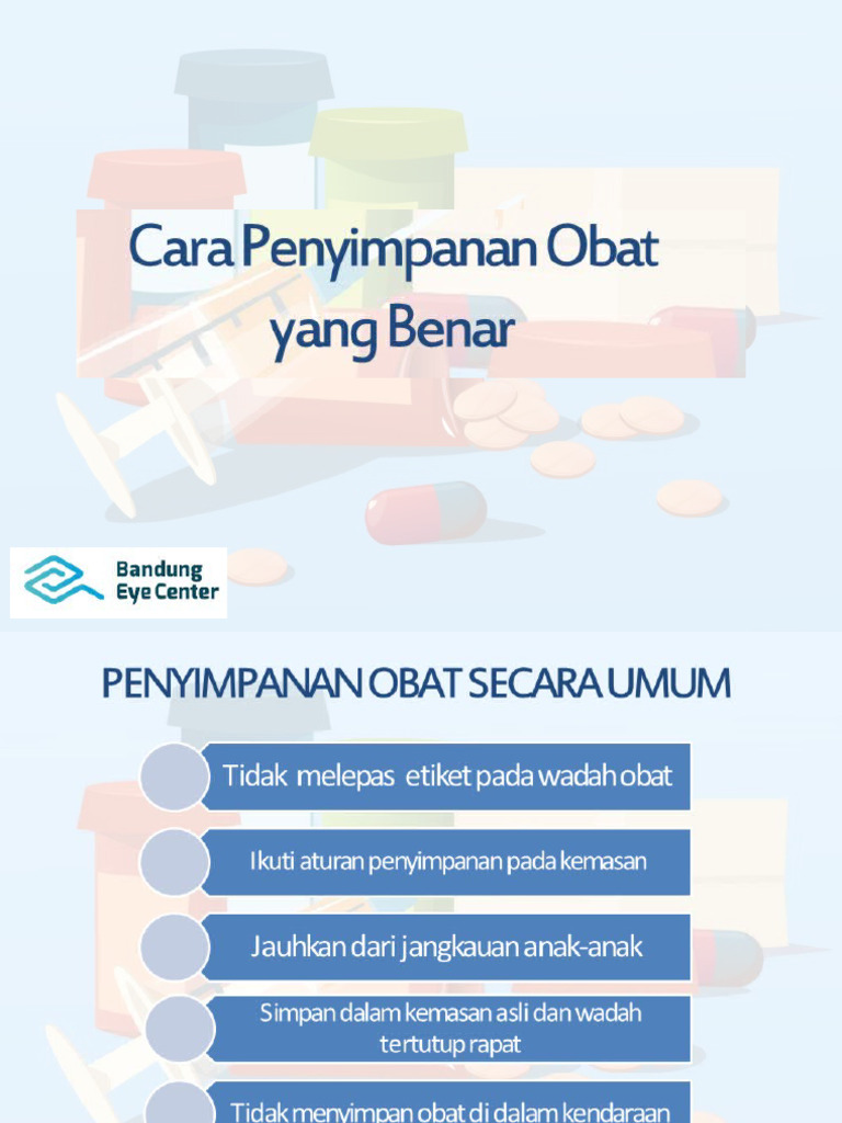 Cara Penyimpanan Obat Pdf